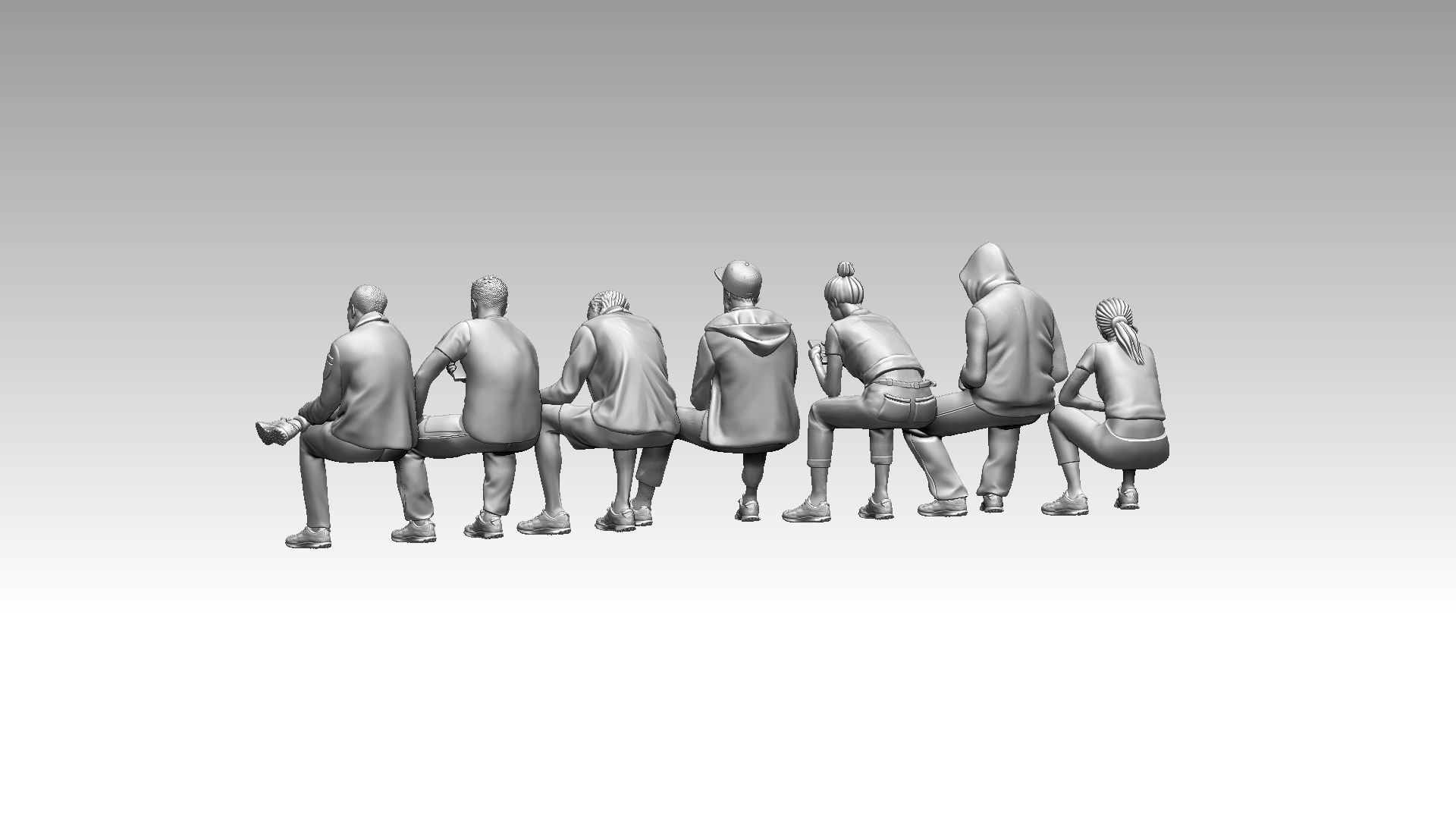 young people 3D model 3D printable | CGTrader