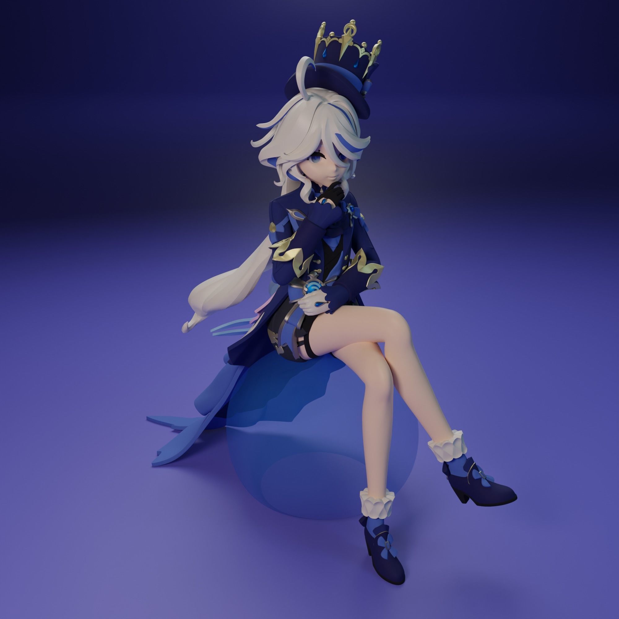 Furina Archon from Genshin Impact 3D model 3D printable | CGTrader