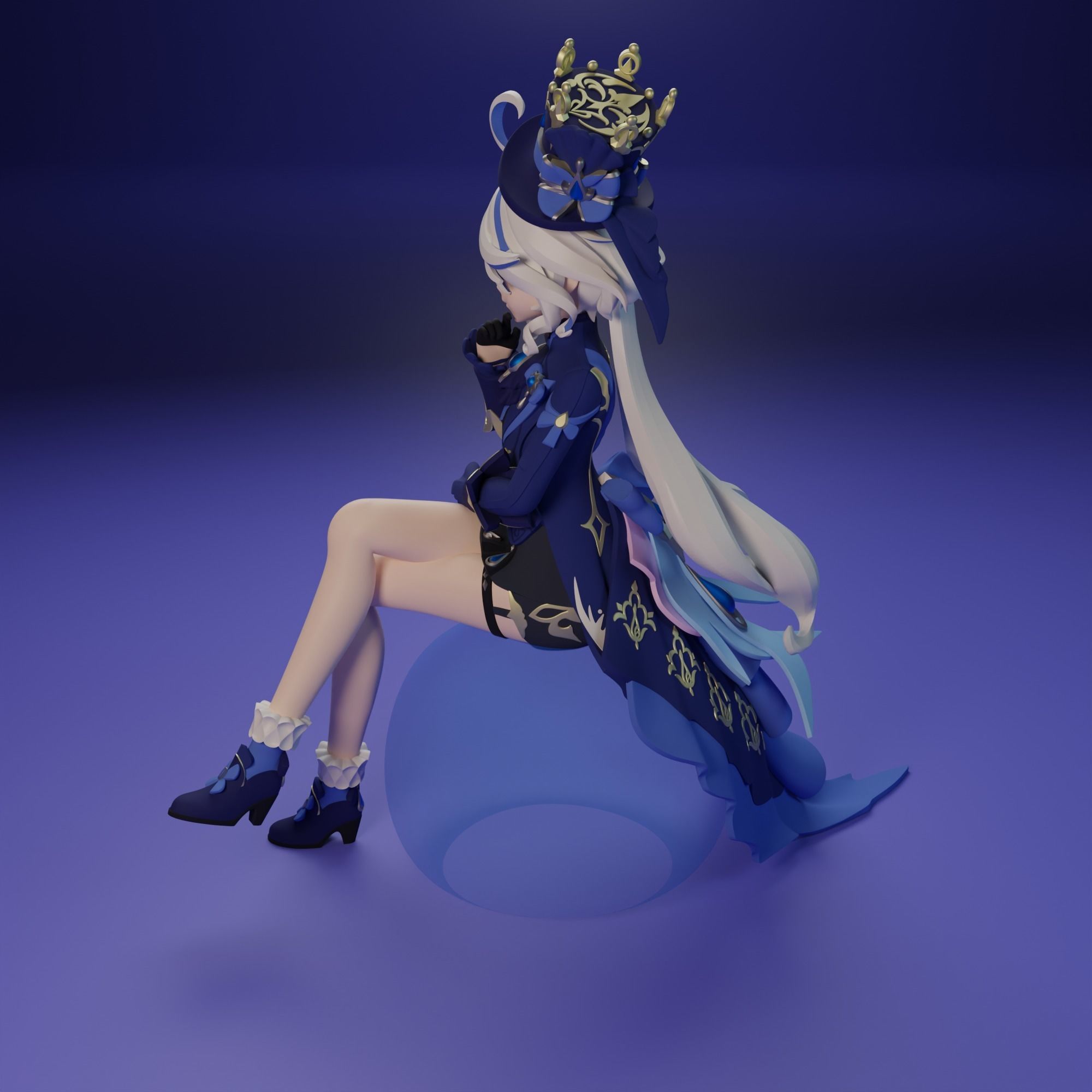 Furina Archon from Genshin Impact 3D model 3D printable | CGTrader
