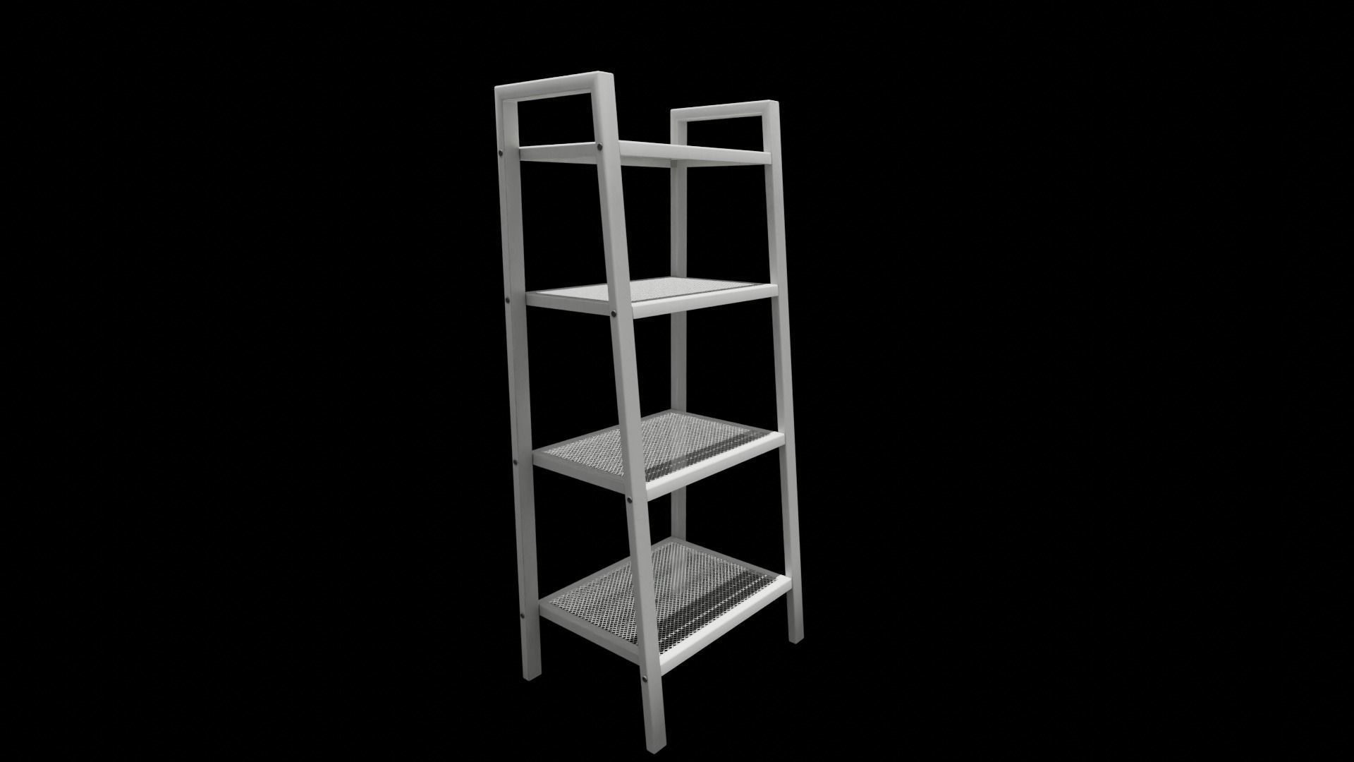 Scandinavian Shelf Rack free 3D model | CGTrader