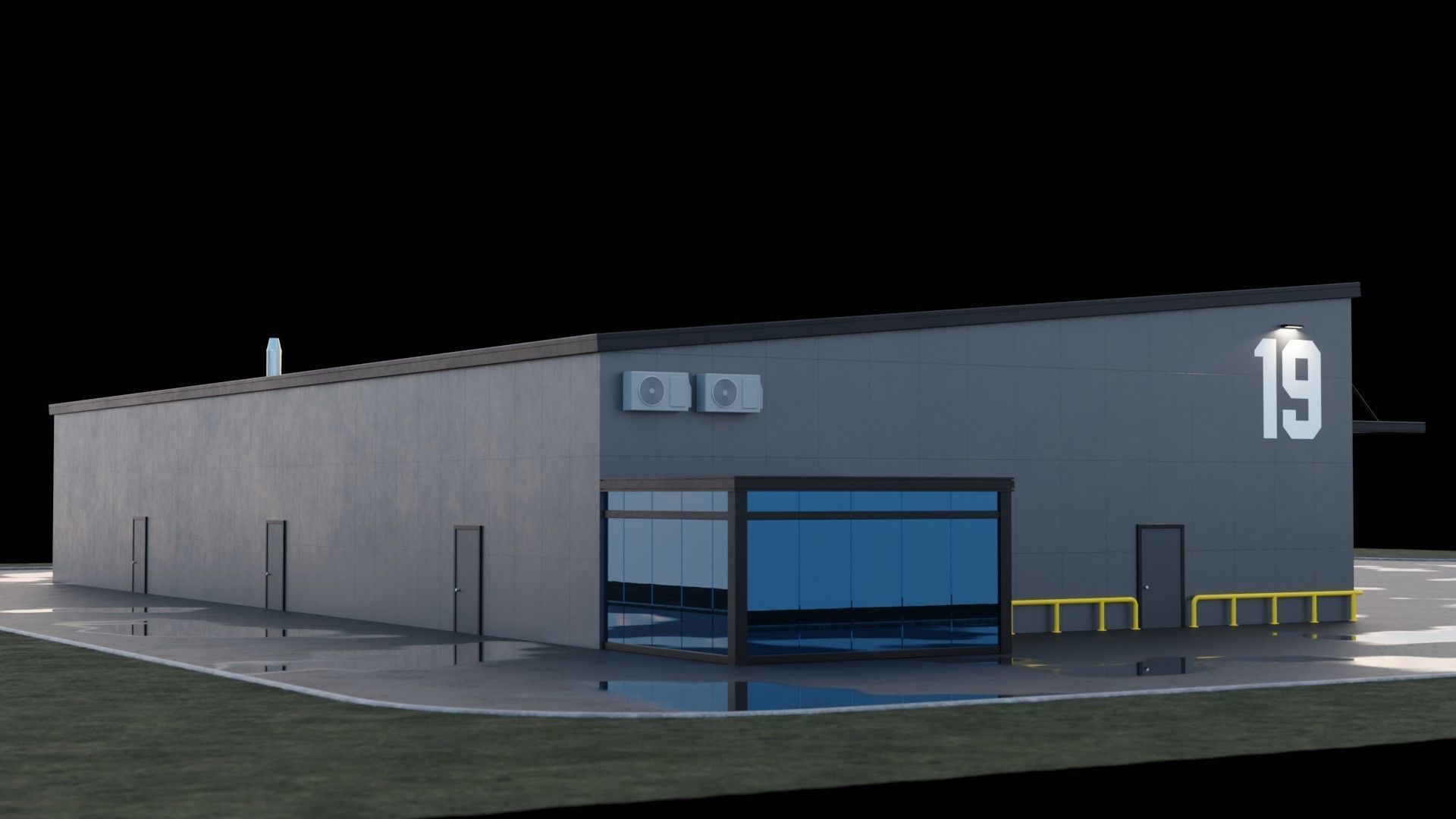 Warehouse Storage Building Exterior 3D model | CGTrader