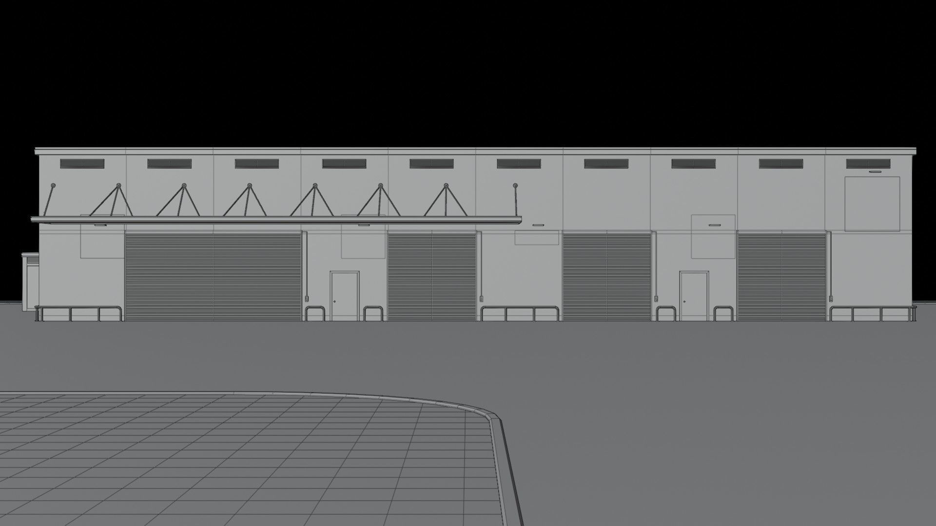 Warehouse Storage Building Exterior 3D model | CGTrader