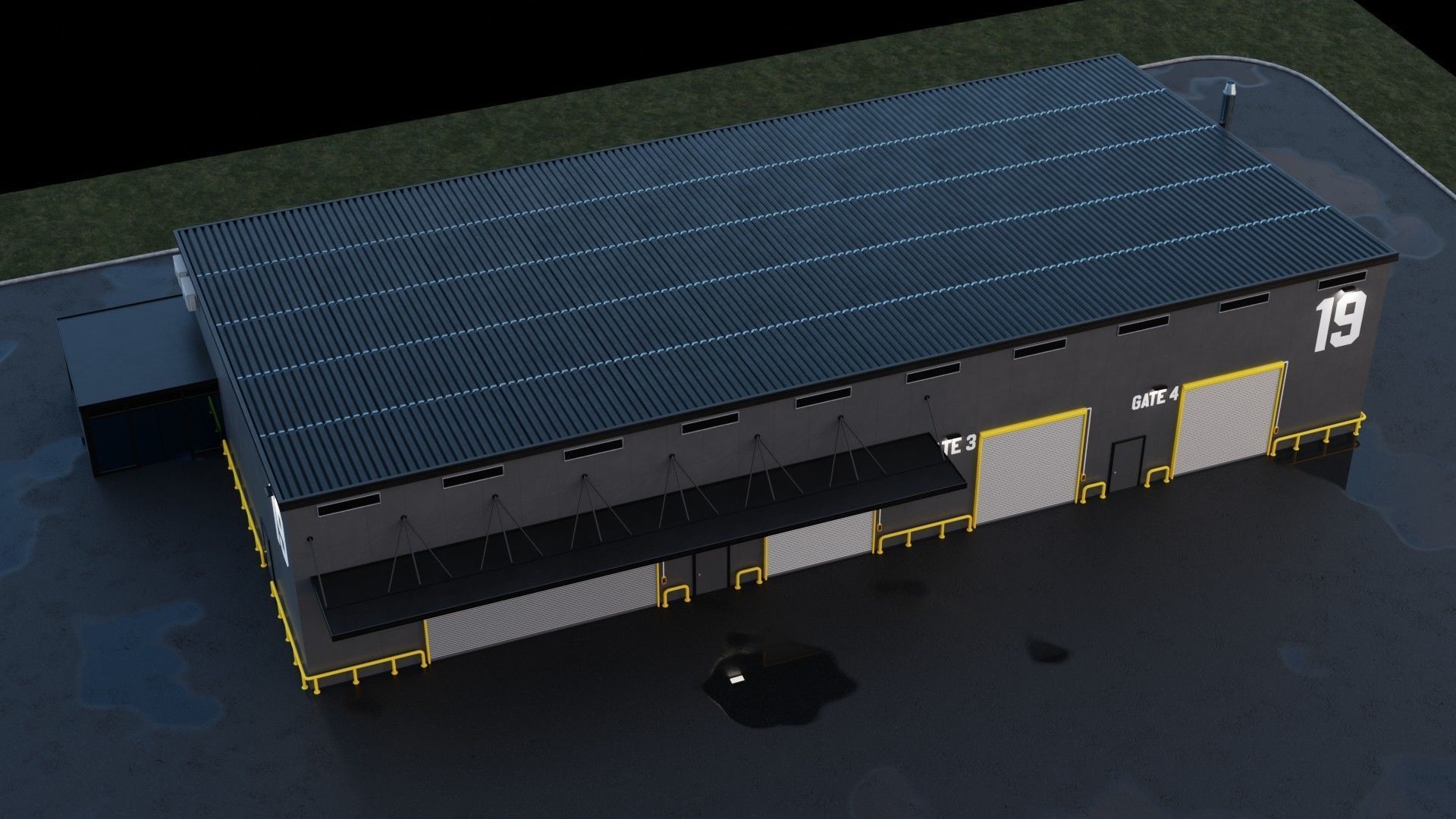 Warehouse Storage Building Exterior 3D model | CGTrader
