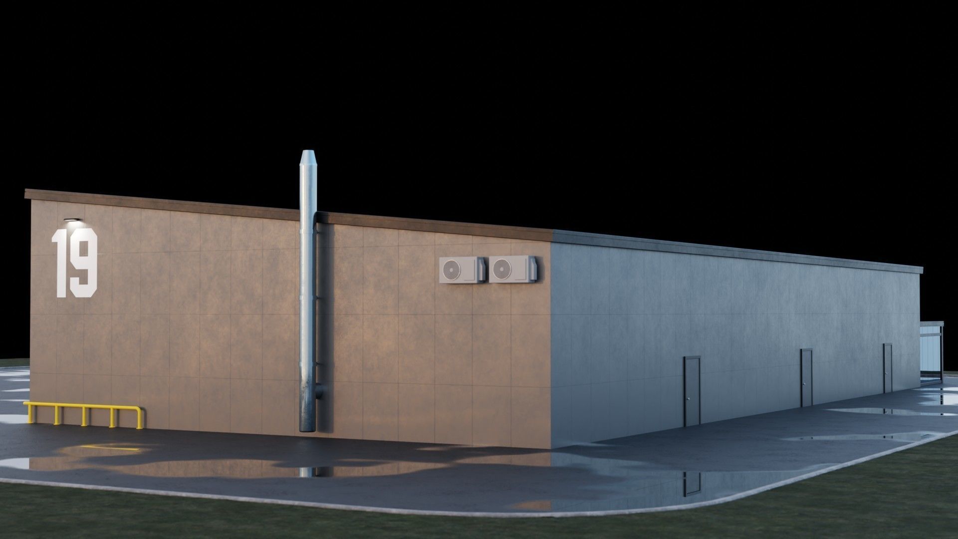 Warehouse Storage Building Exterior 3D model | CGTrader