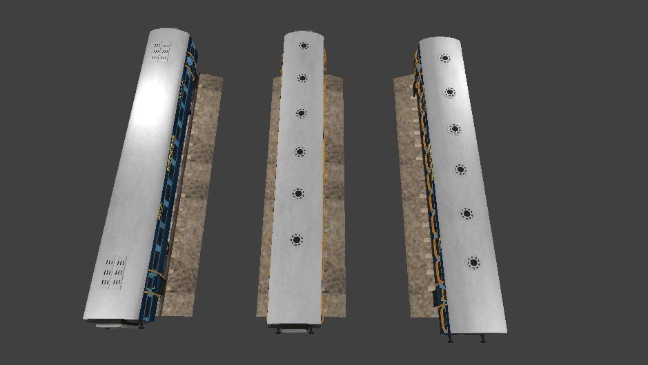 Indian ICF Train Coaches 3D model | CGTrader