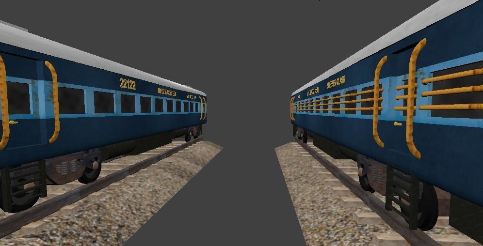 Indian ICF Train Coaches 3D model | CGTrader