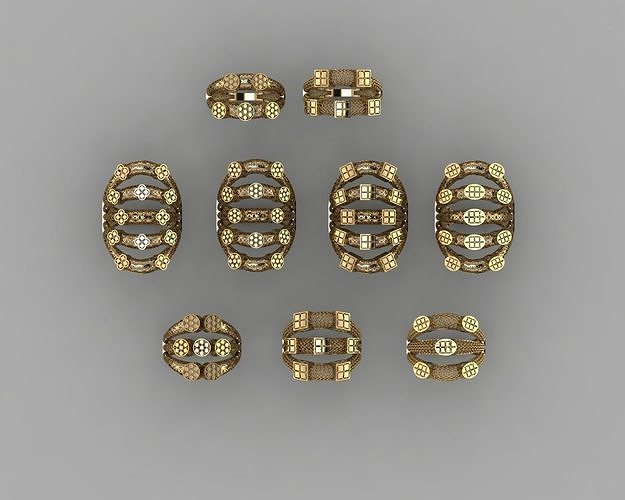 turtorial ring 3D model 3D printable | CGTrader