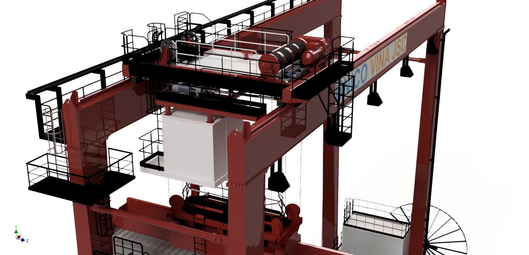 RTG CRANE FULL 3D model | CGTrader