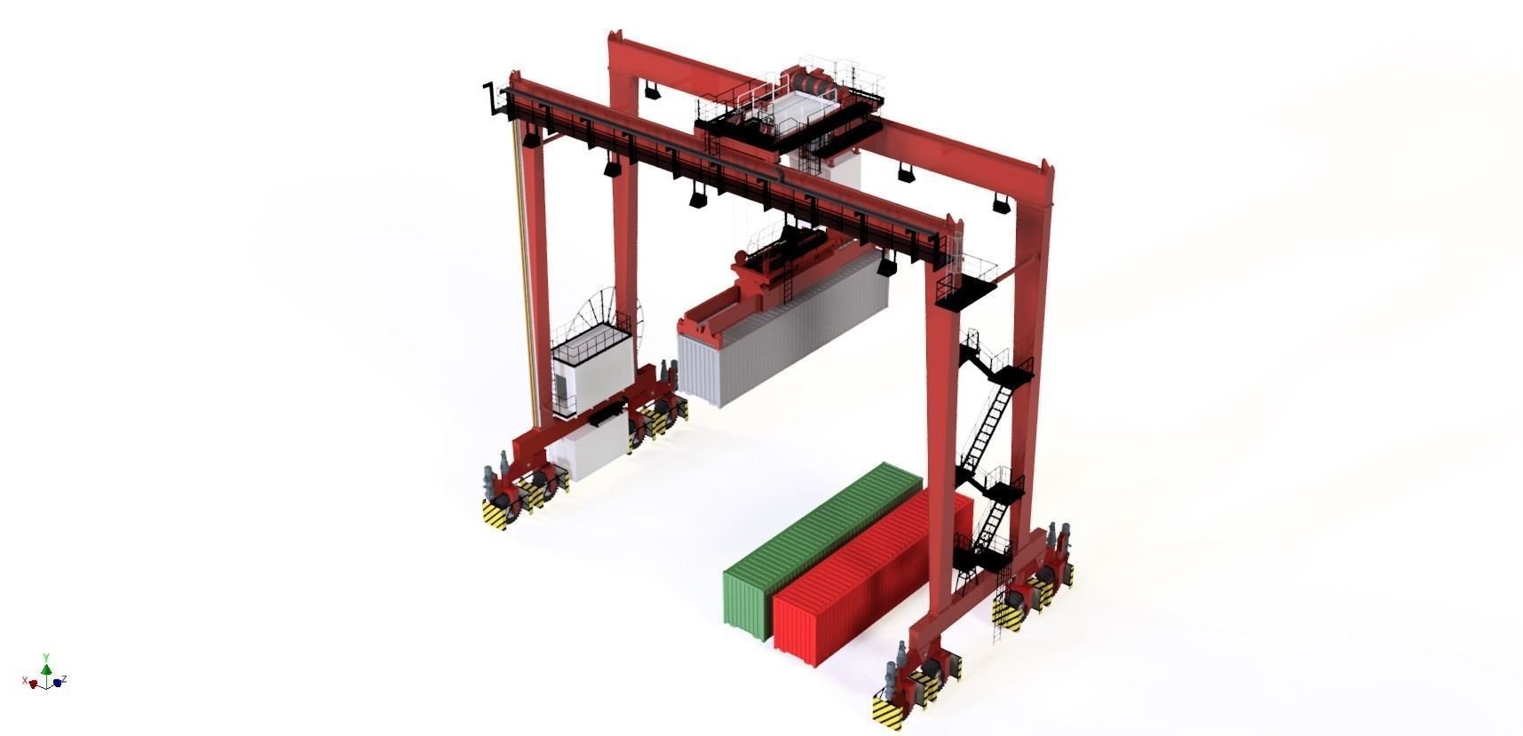 RTG CRANE FULL 3D model | CGTrader