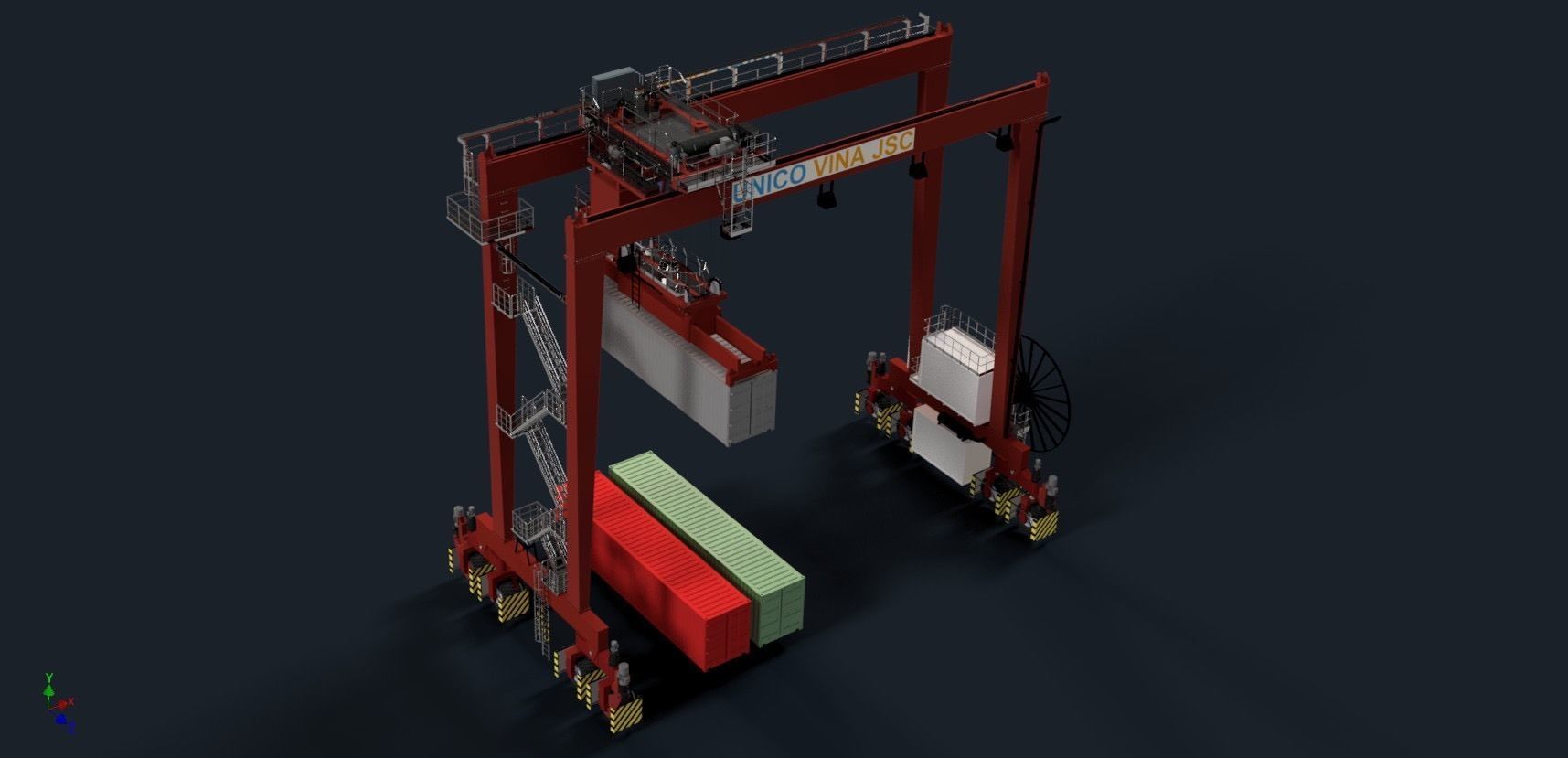 RTG CRANE FULL 3D model | CGTrader
