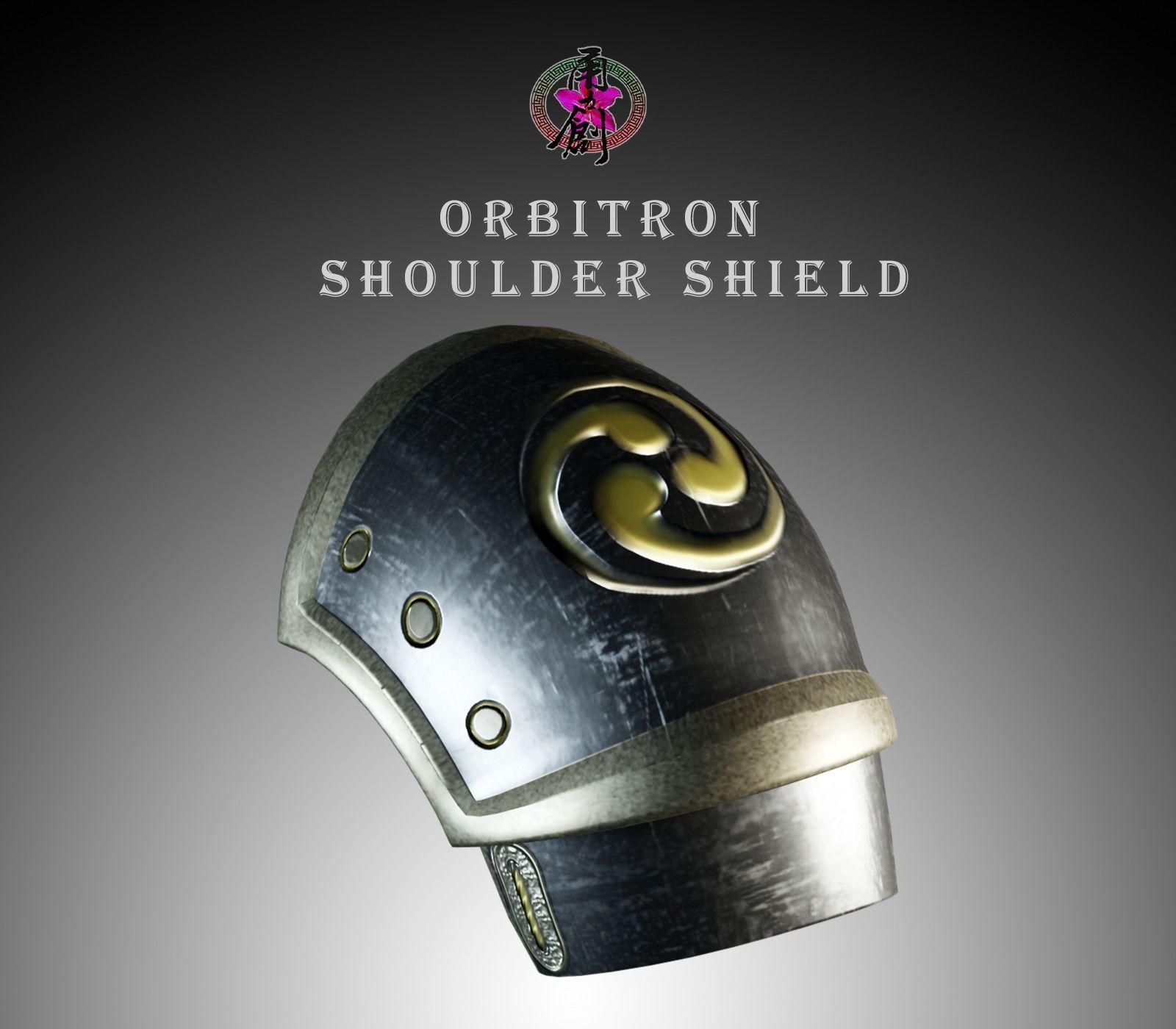 3D model Gaming Asset - Orbitron Shoulder Shield VR / AR / low-poly ...