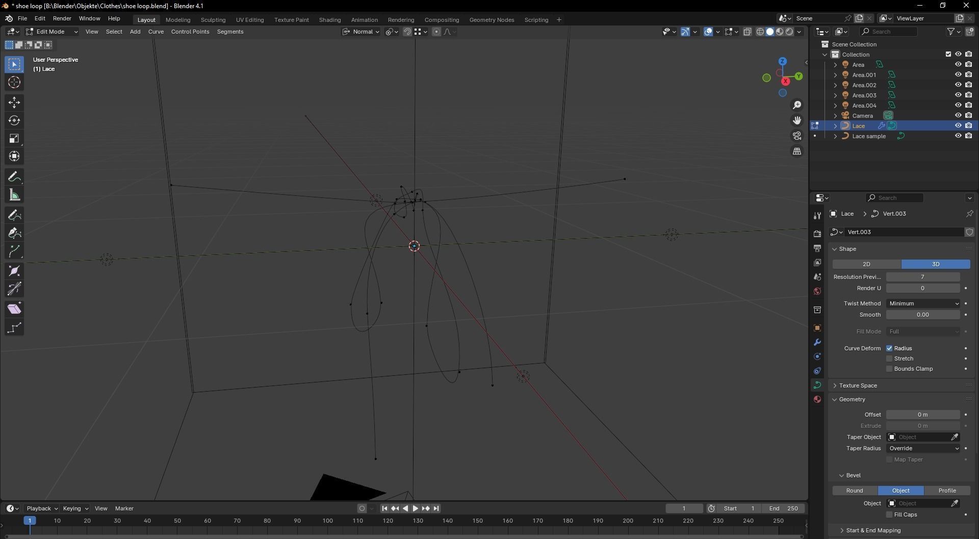 shoe loop free 3D model | CGTrader