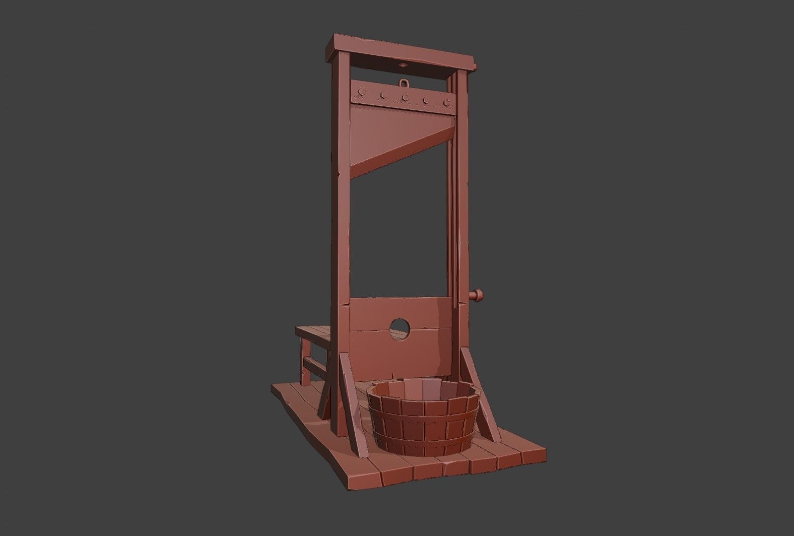 GUILLOTINE MINIATURE 3D MODEL 3D model 3D printable | CGTrader