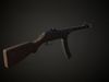 3D model Ppsh-41 stick drum soviet submachinegun VR / AR / low-poly ...