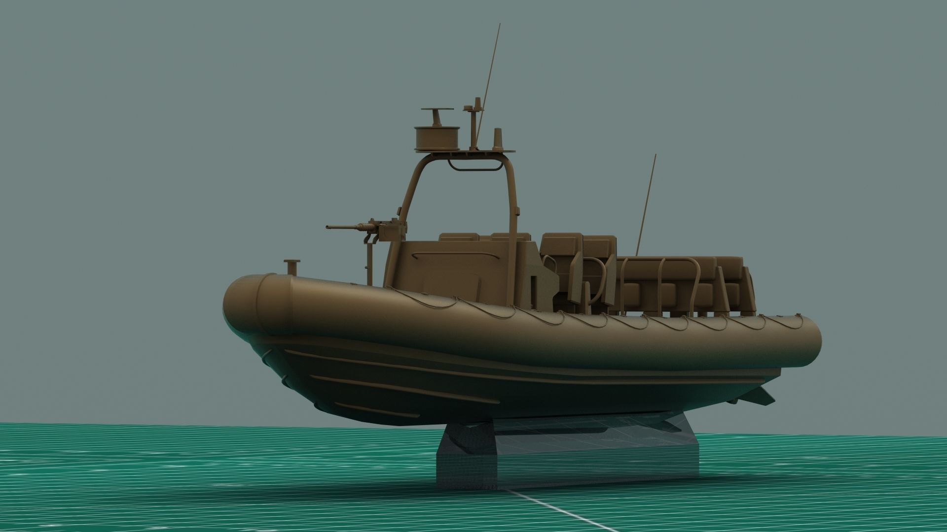 RHIB 11m NSW 3D model 3D printable | CGTrader
