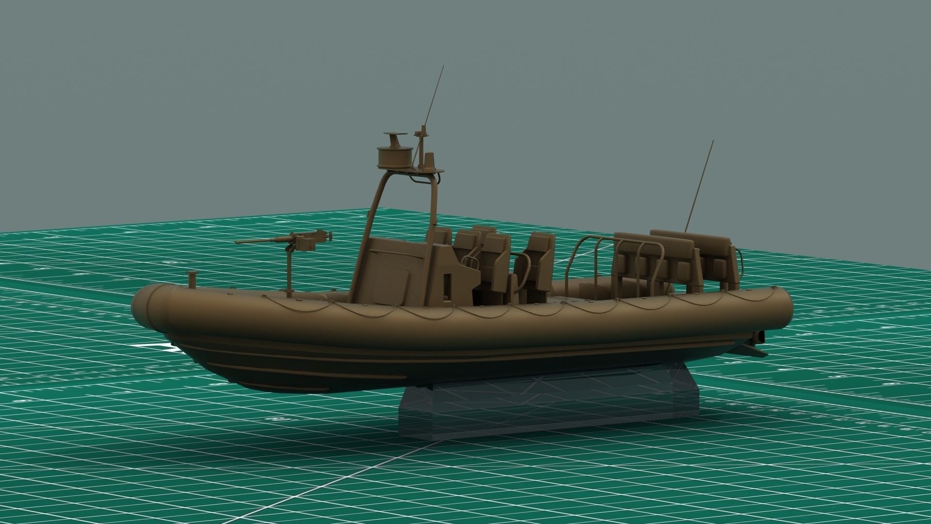 RHIB 11m NSW 3D model 3D printable | CGTrader