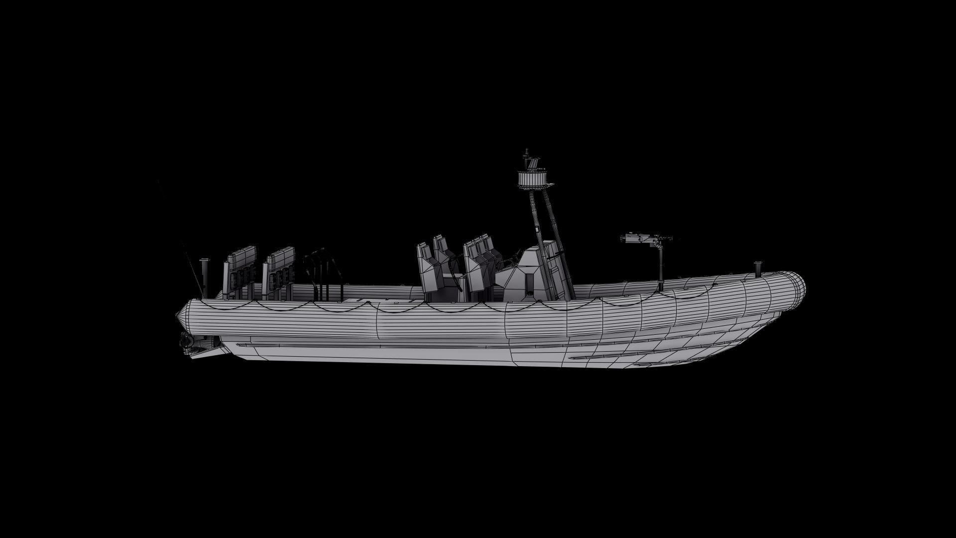 RHIB 11m NSW 3D model 3D printable | CGTrader