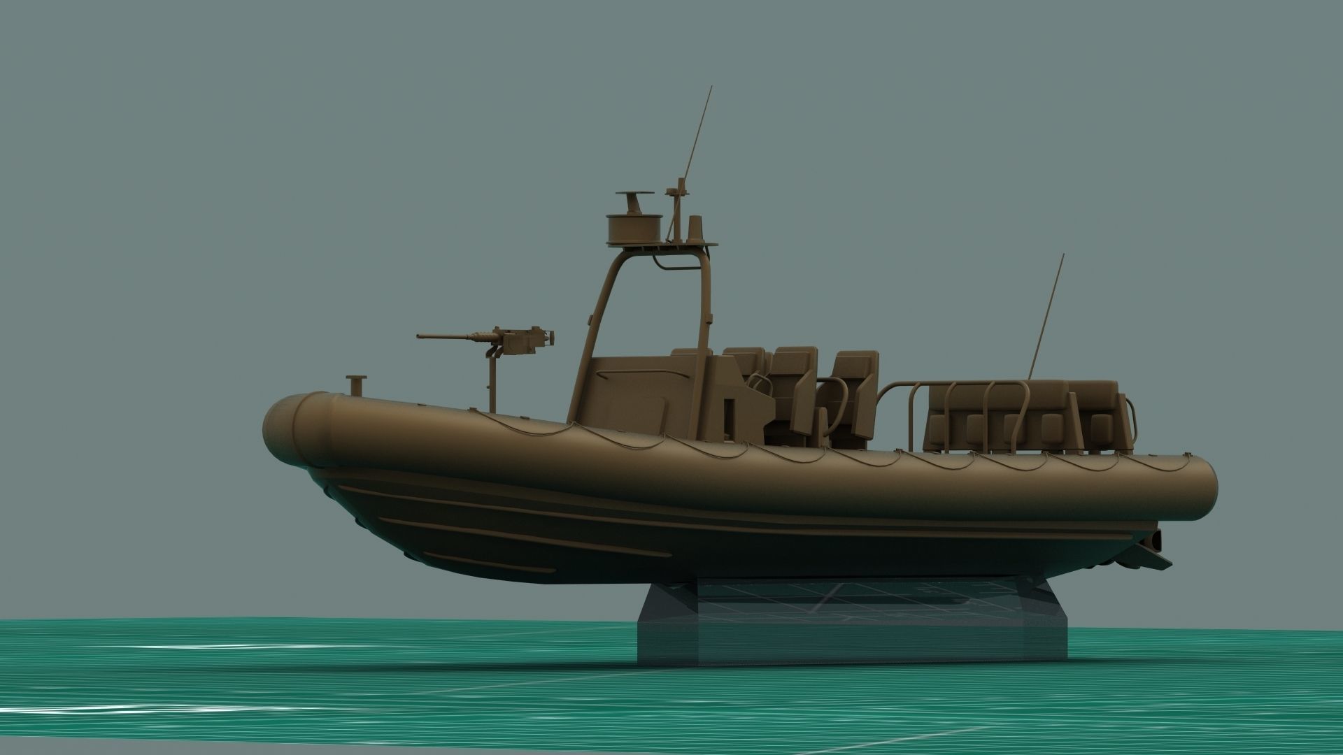 RHIB 11m NSW 3D model 3D printable | CGTrader