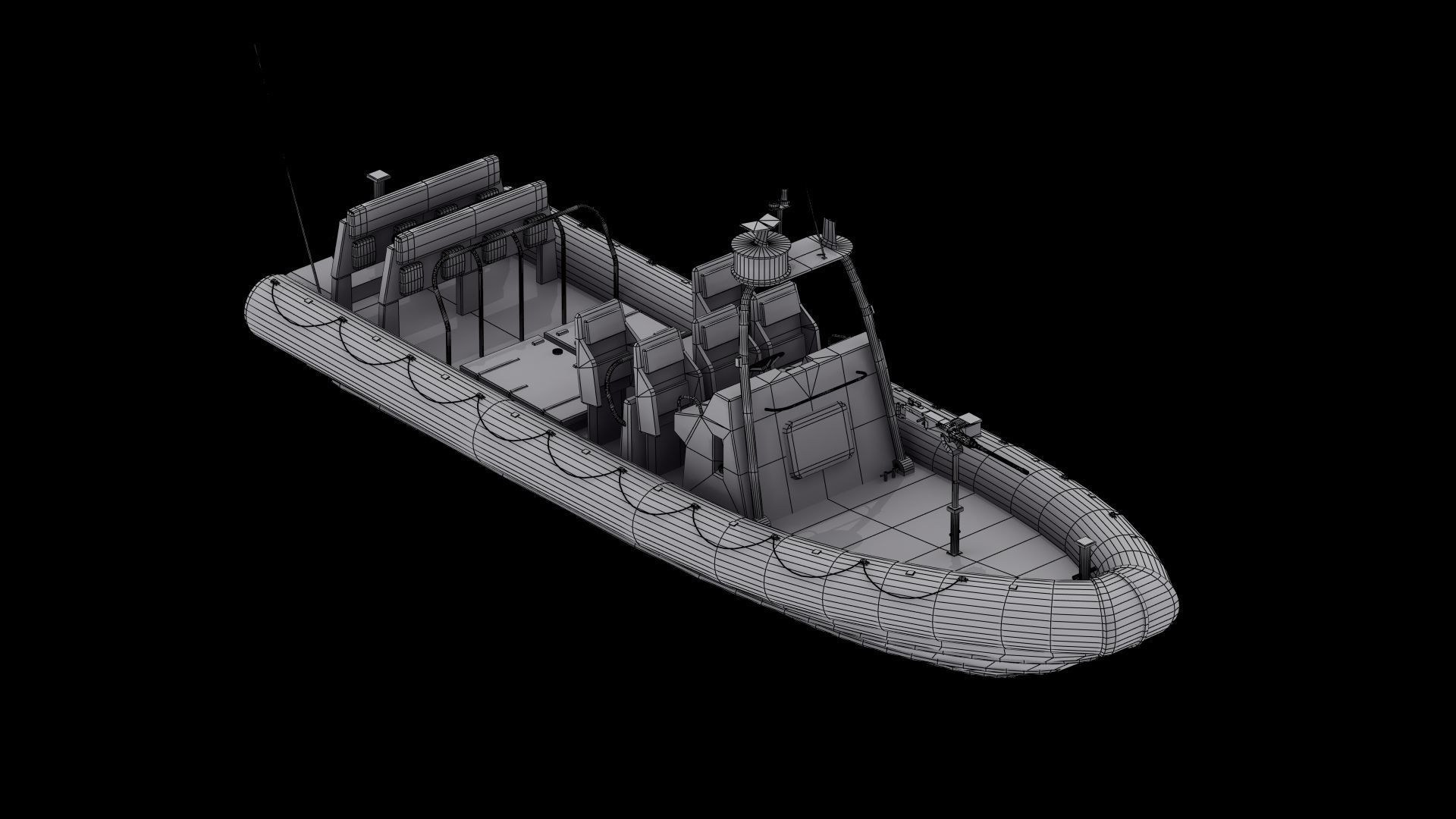 RHIB 11m NSW 3D model 3D printable | CGTrader