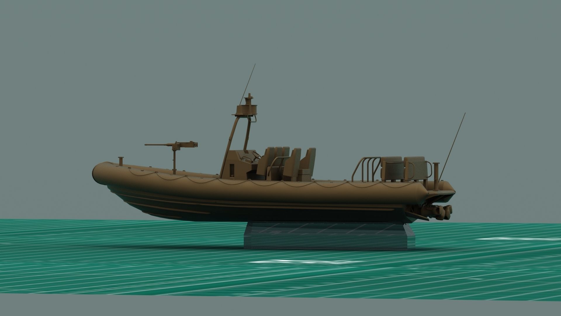 RHIB 11m NSW 3D model 3D printable | CGTrader