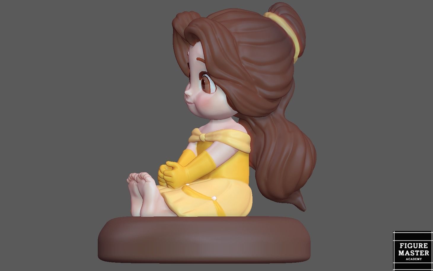 BELLE BABY BEAUTY AND THE BEAST DISNEY PRINCESS ANIMATION 3D model 3D ...