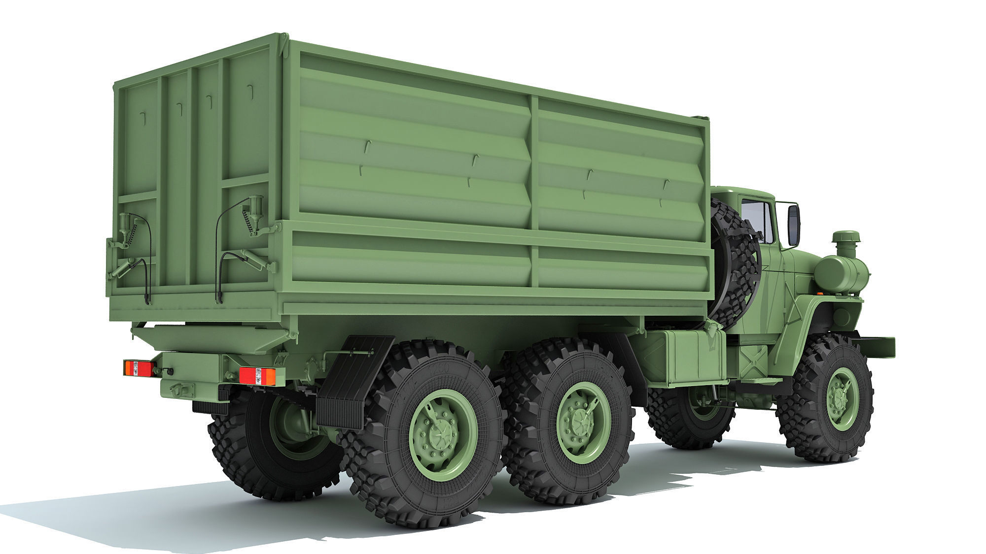 URAL Military Truck Off Road 6x6 3D model | CGTrader