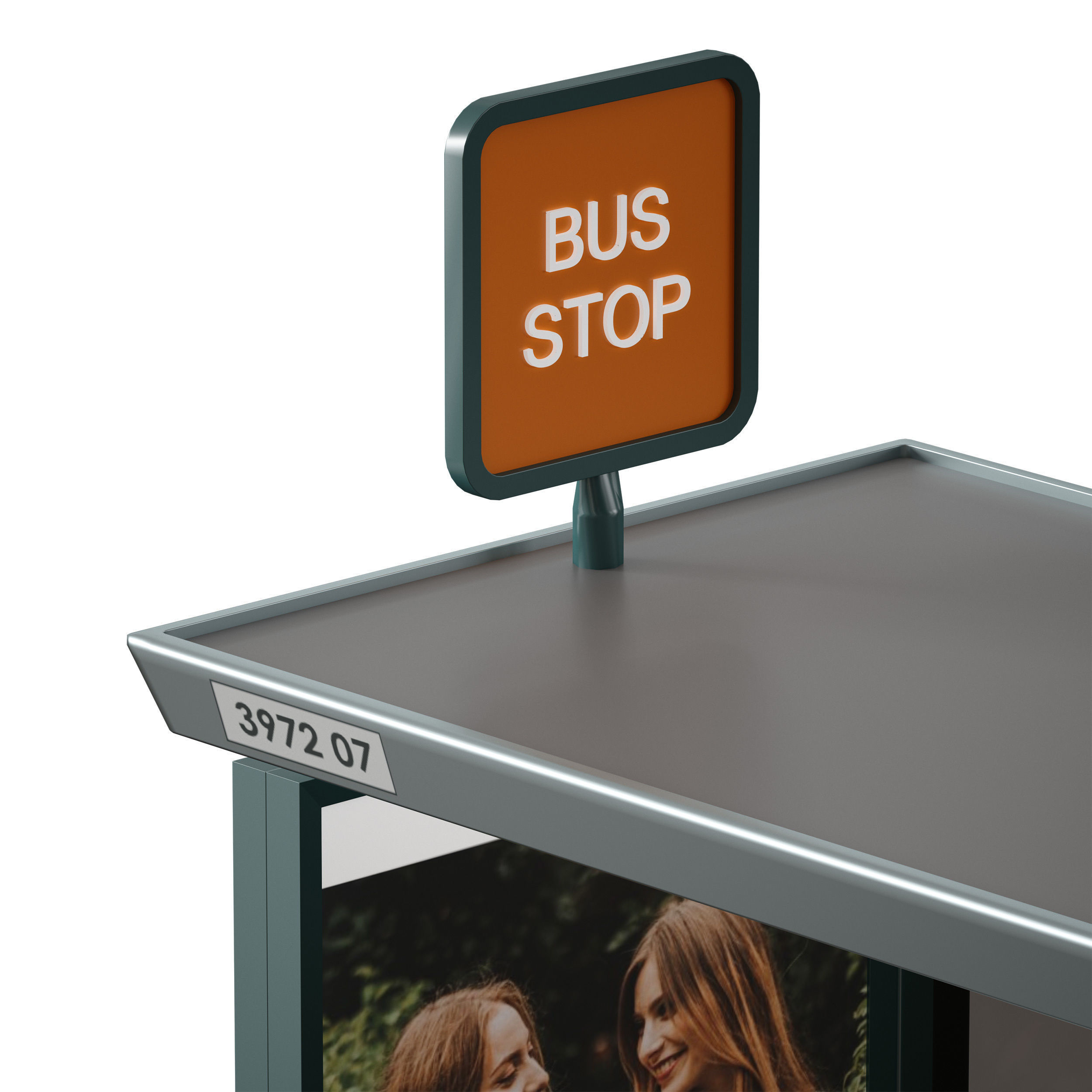 Public transport bus stop 3D model | CGTrader