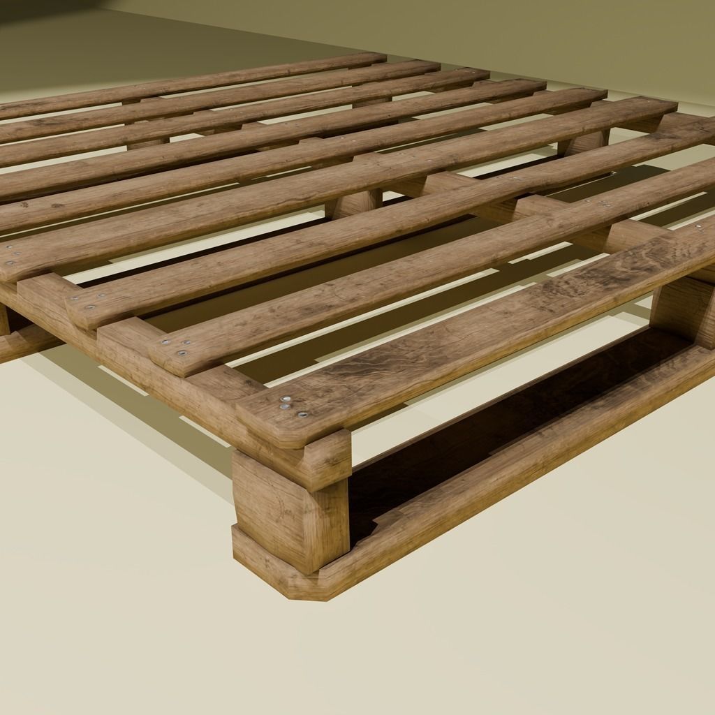 3D model Low Poly Wooden Pallet Unreal Engine 5 and Unity 5 VR / AR ...