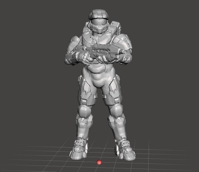 MASTER CHIEF MINIATURE MODEL FOR SCIFI GAMES AND RPG 3D model 3D ...