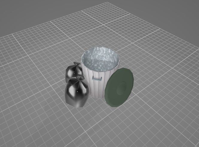 Low-Poly Trash Can on Maya free VR / AR / low-poly 3D model | CGTrader