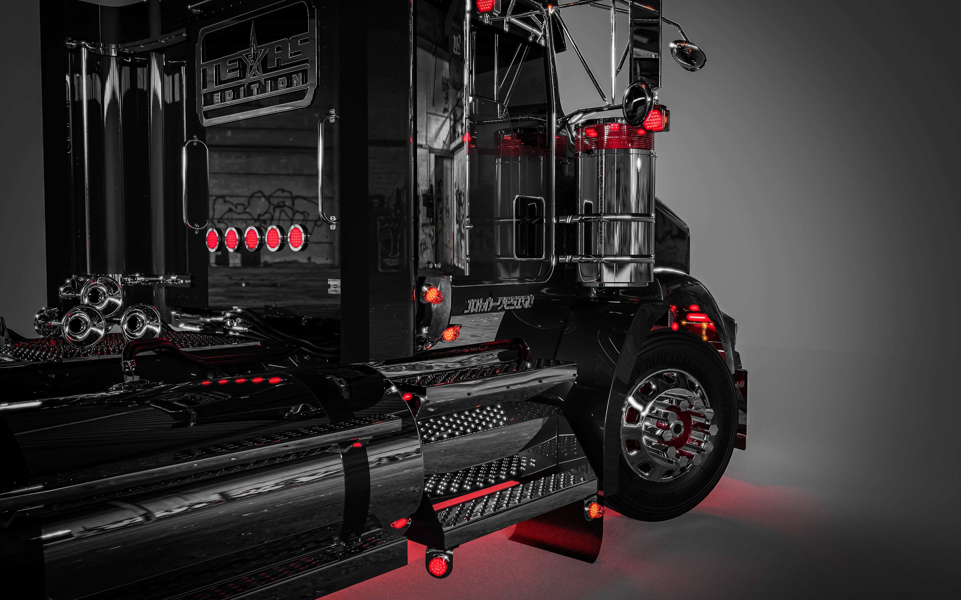 Kenworth T800 American Custom John-Design 3D model | CGTrader