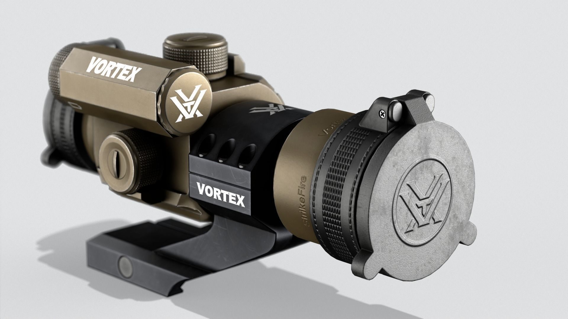 3D model Vortex StrikeFire2 Red Dot Sight VR / AR / low-poly | CGTrader