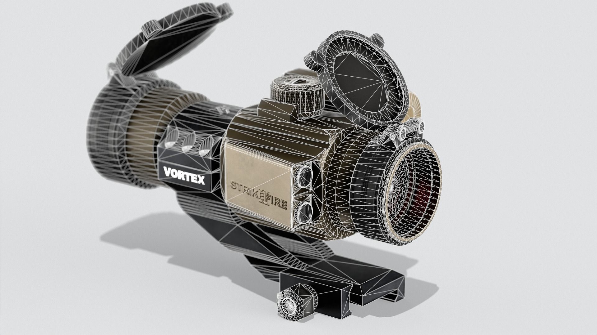 3D model Vortex StrikeFire2 Red Dot Sight VR / AR / low-poly | CGTrader