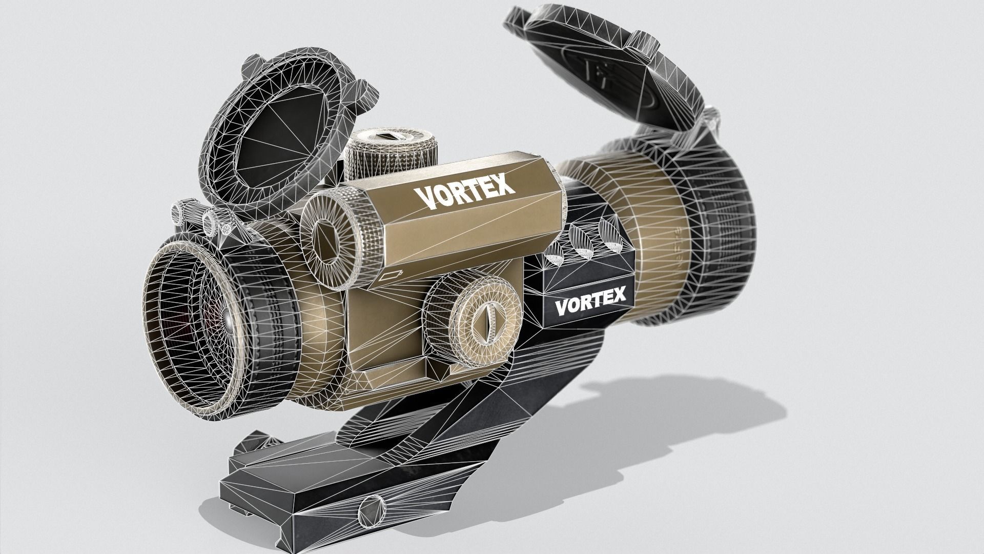 3D model Vortex StrikeFire2 Red Dot Sight VR / AR / low-poly | CGTrader