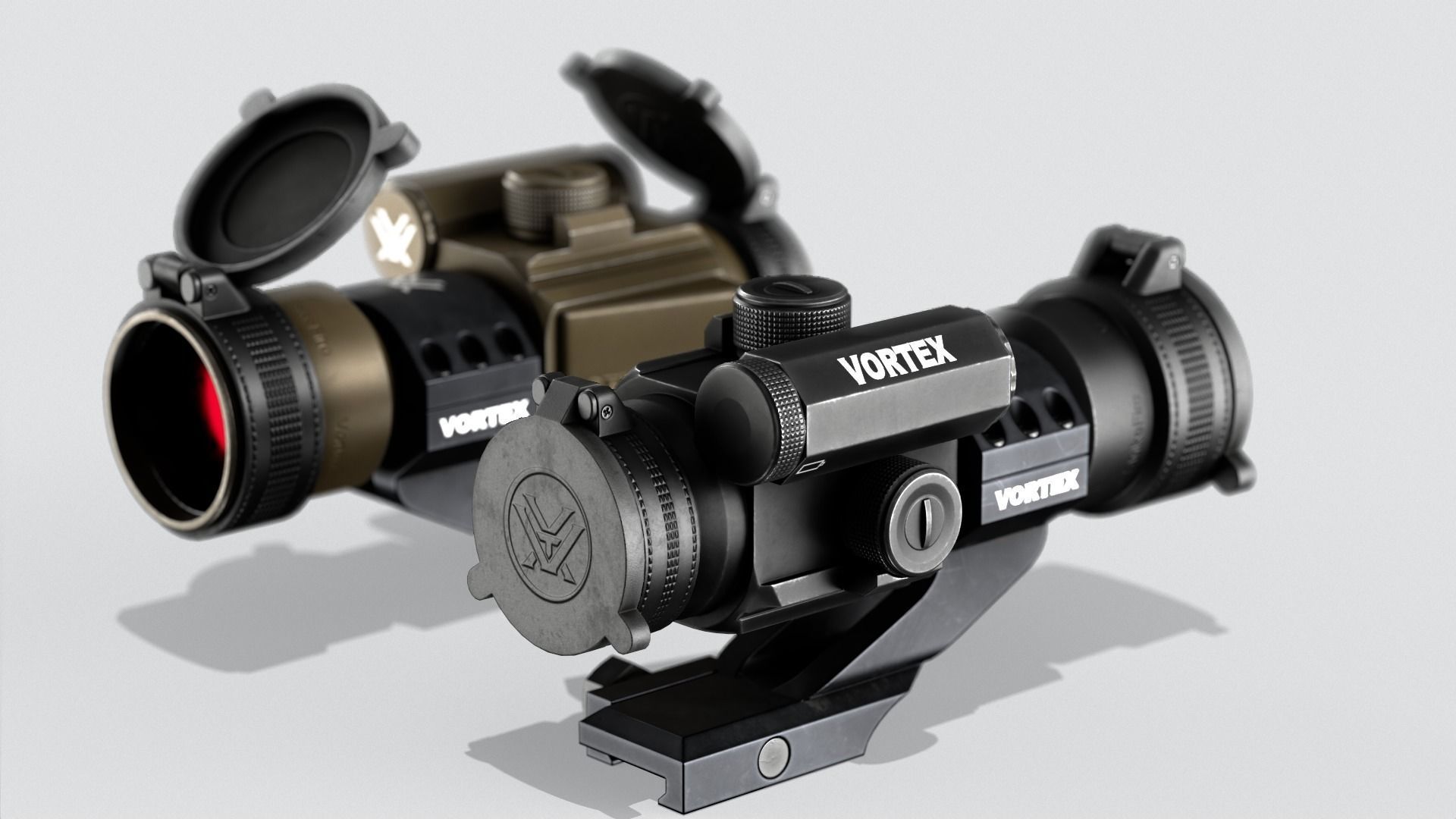 3D model Vortex StrikeFire2 Red Dot Sight VR / AR / low-poly | CGTrader