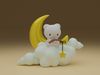 cat and clouds 3D model 3D printable | CGTrader