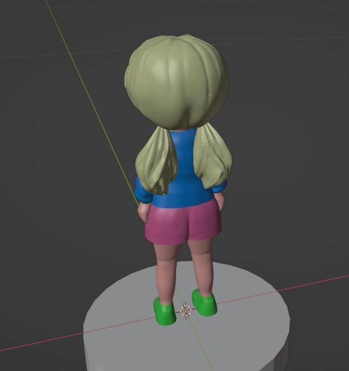 Miniature girl figure 4 3D model 3D printable | CGTrader