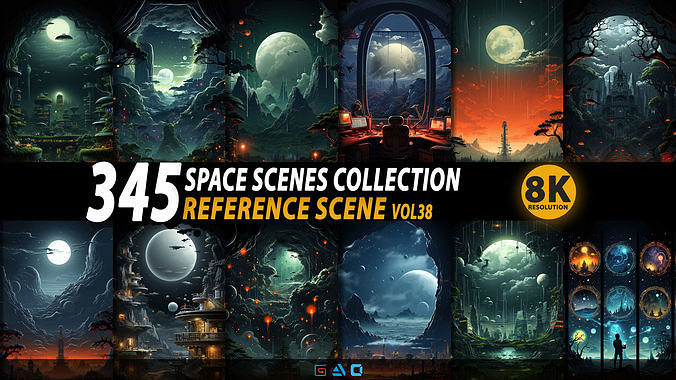 Space scenes collection-Vol38-8K Res 3D model | CGTrader