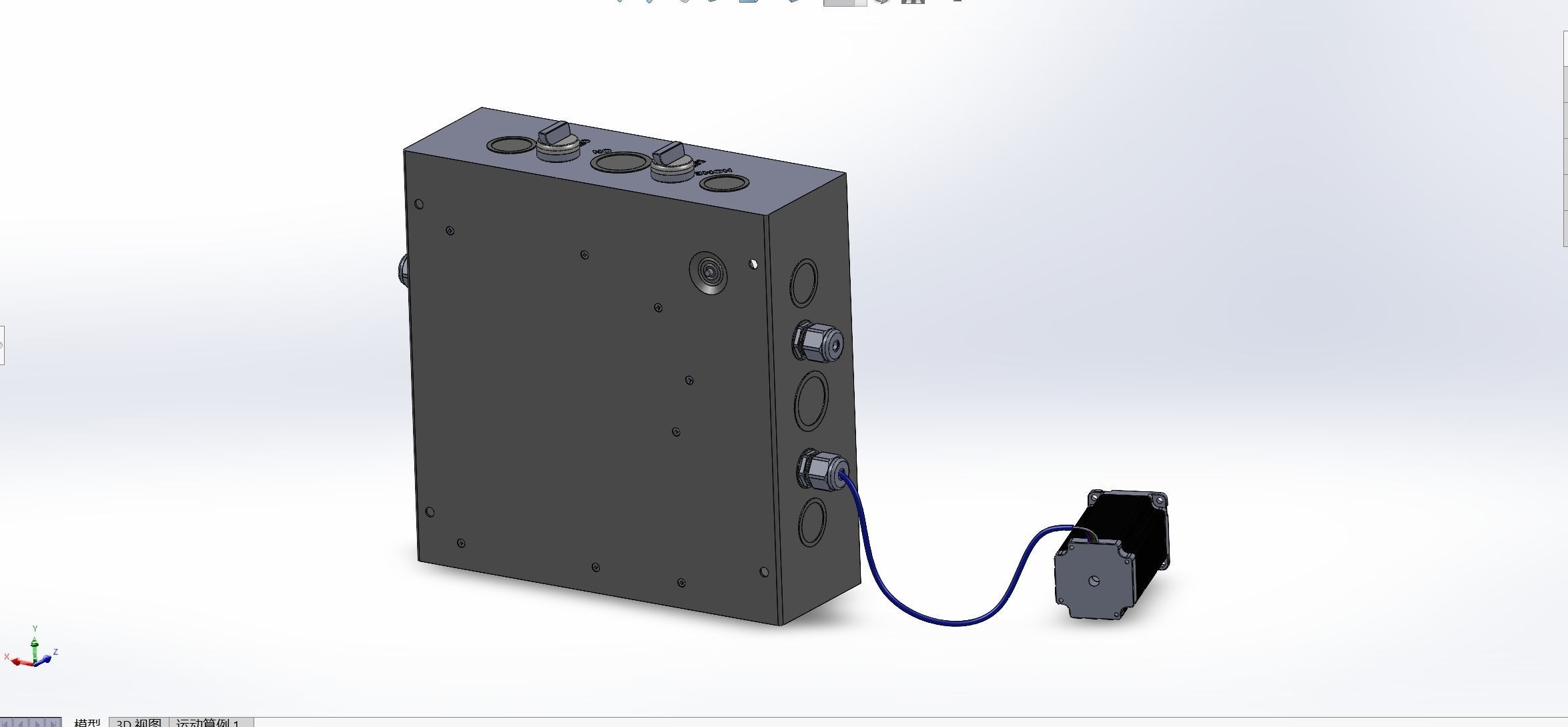 Motor control system 3D model | CGTrader