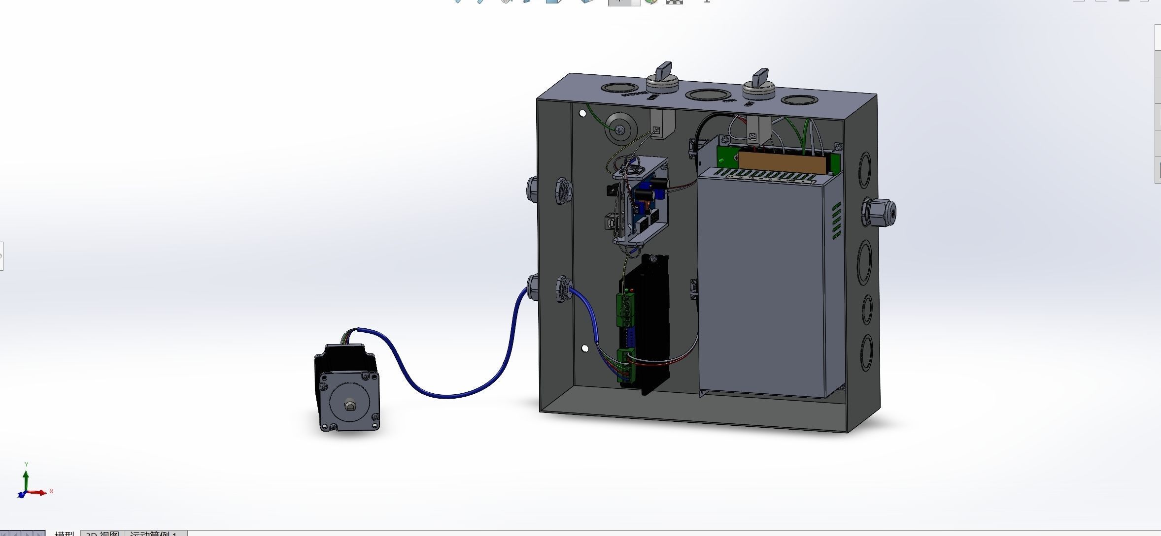 Motor control system 3D model | CGTrader