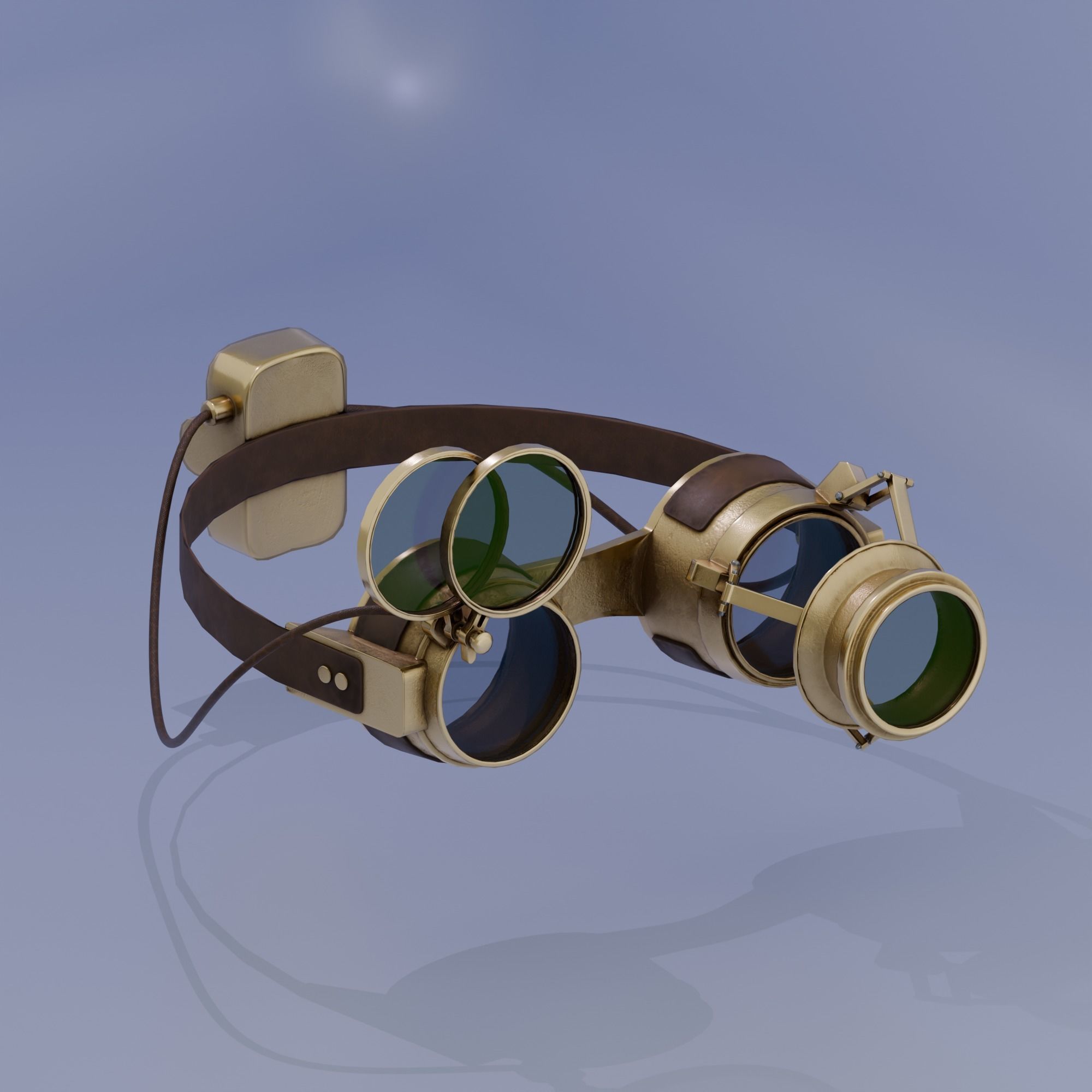 Steampunk Night Vision Googles free VR / AR / low-poly 3D model | CGTrader