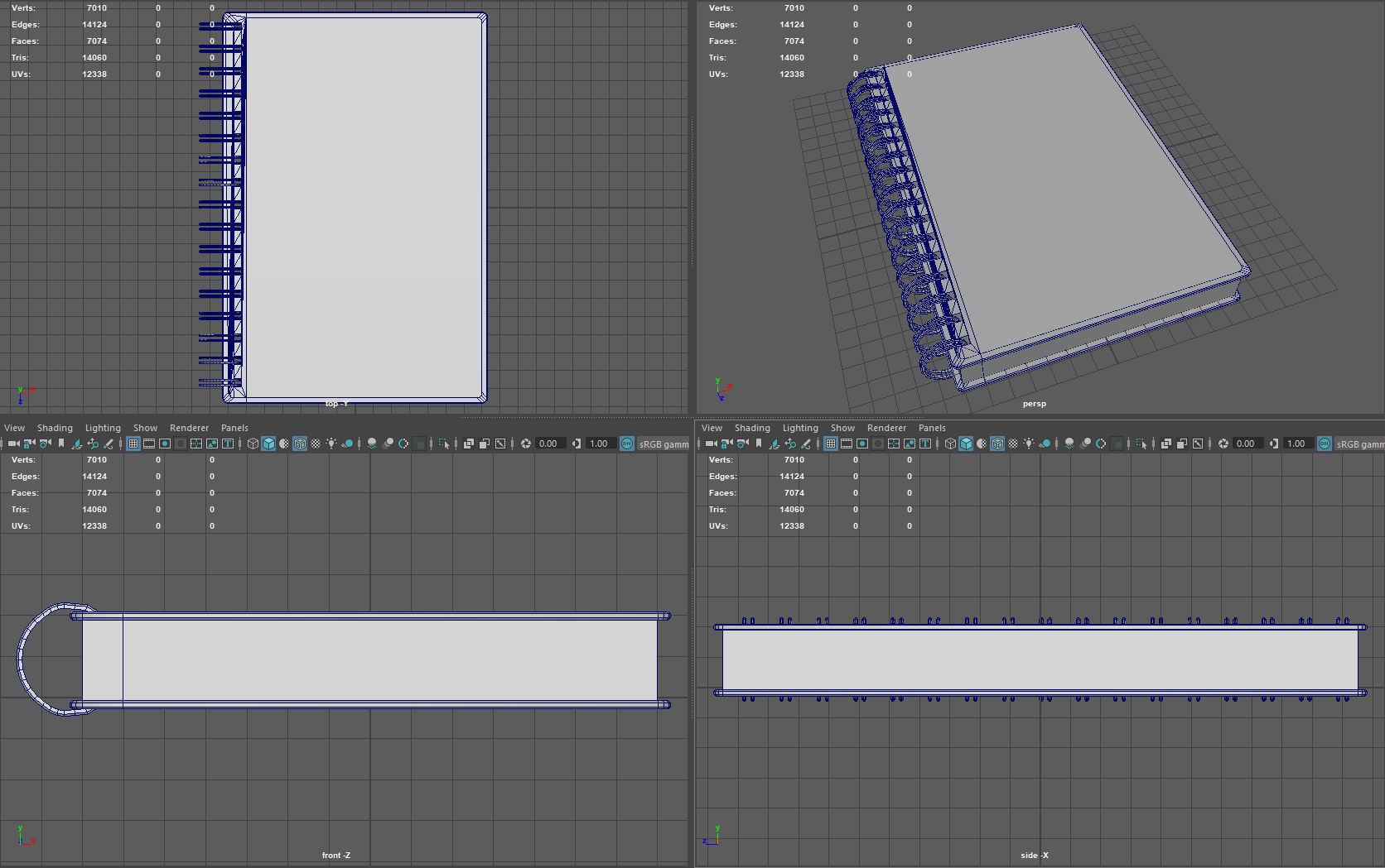 3D model Spiral Notebooks VR / AR / low-poly | CGTrader