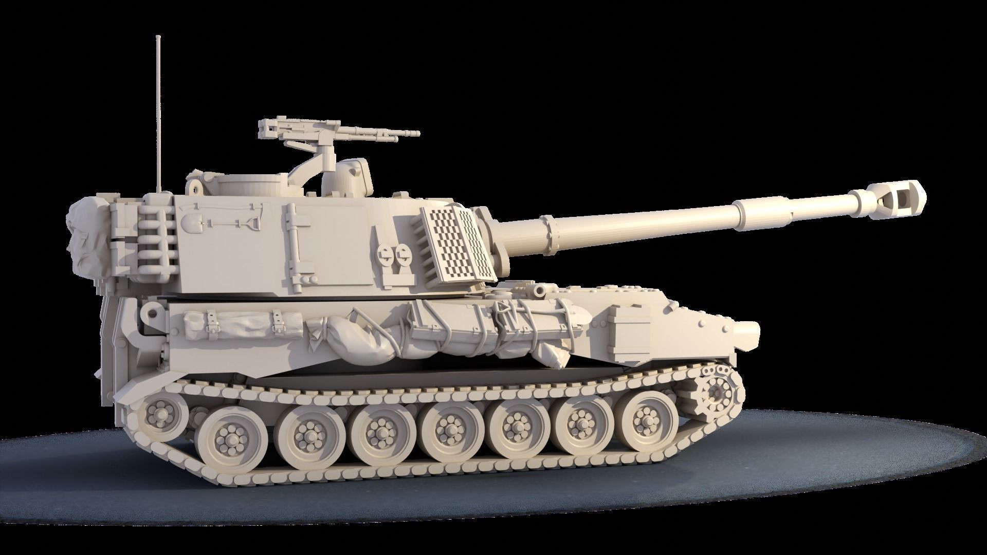 M109A2 free 3D model 3D printable | CGTrader