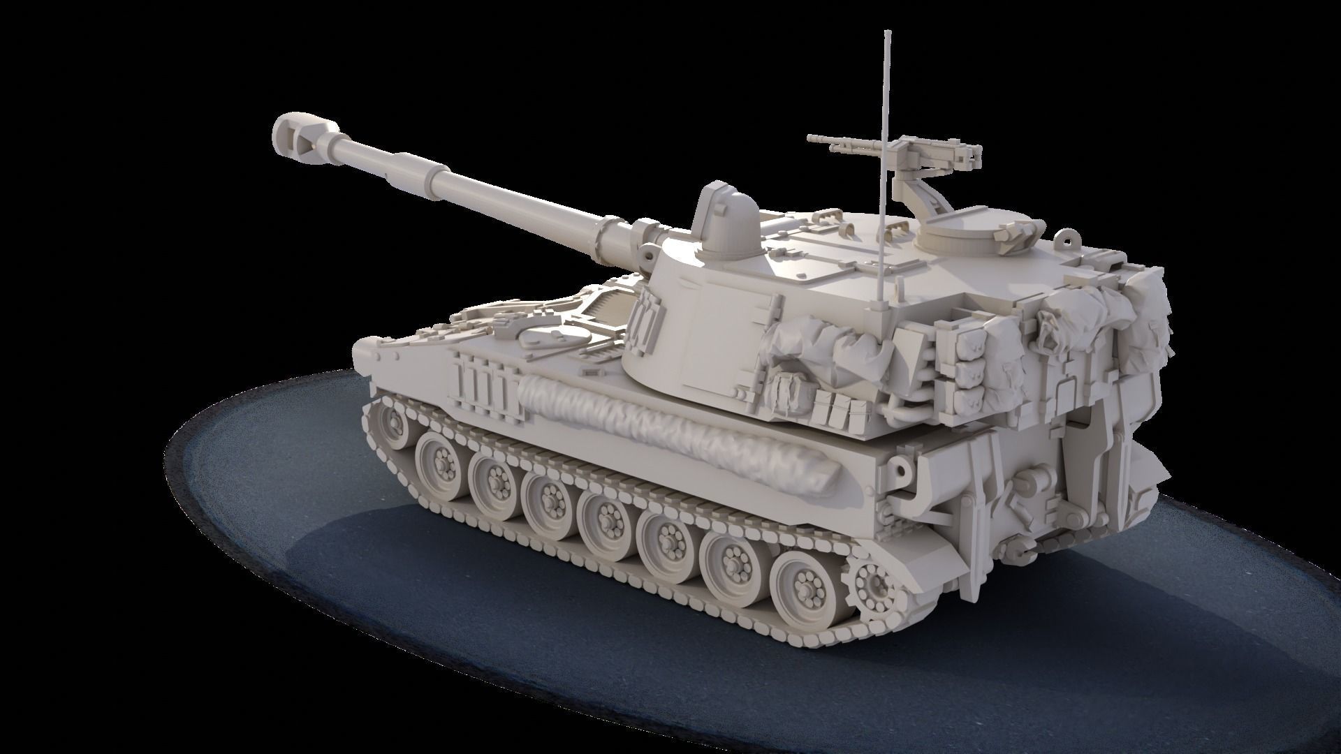 M109A2 free 3D model 3D printable | CGTrader