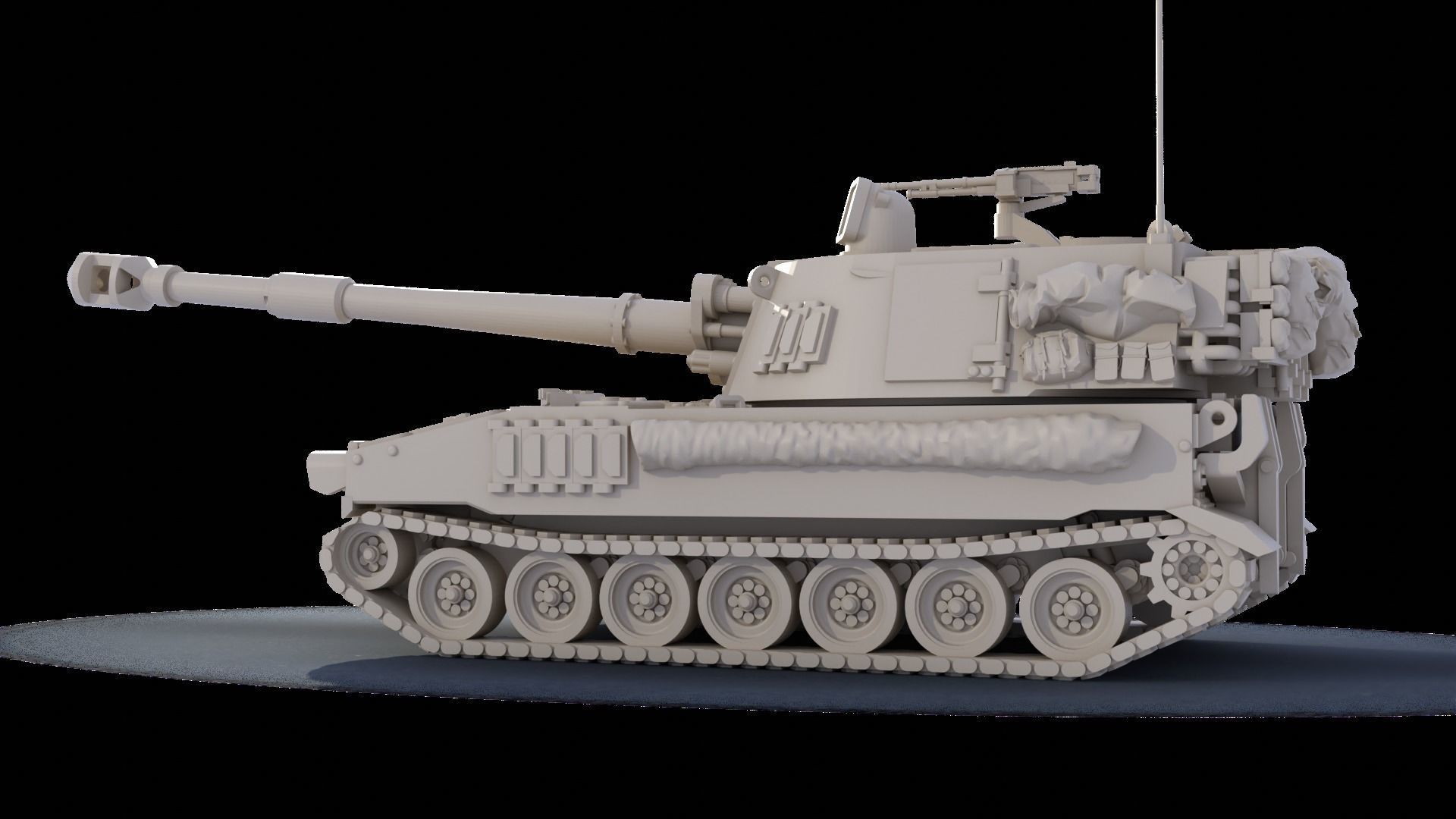 M109A2 free 3D model 3D printable | CGTrader