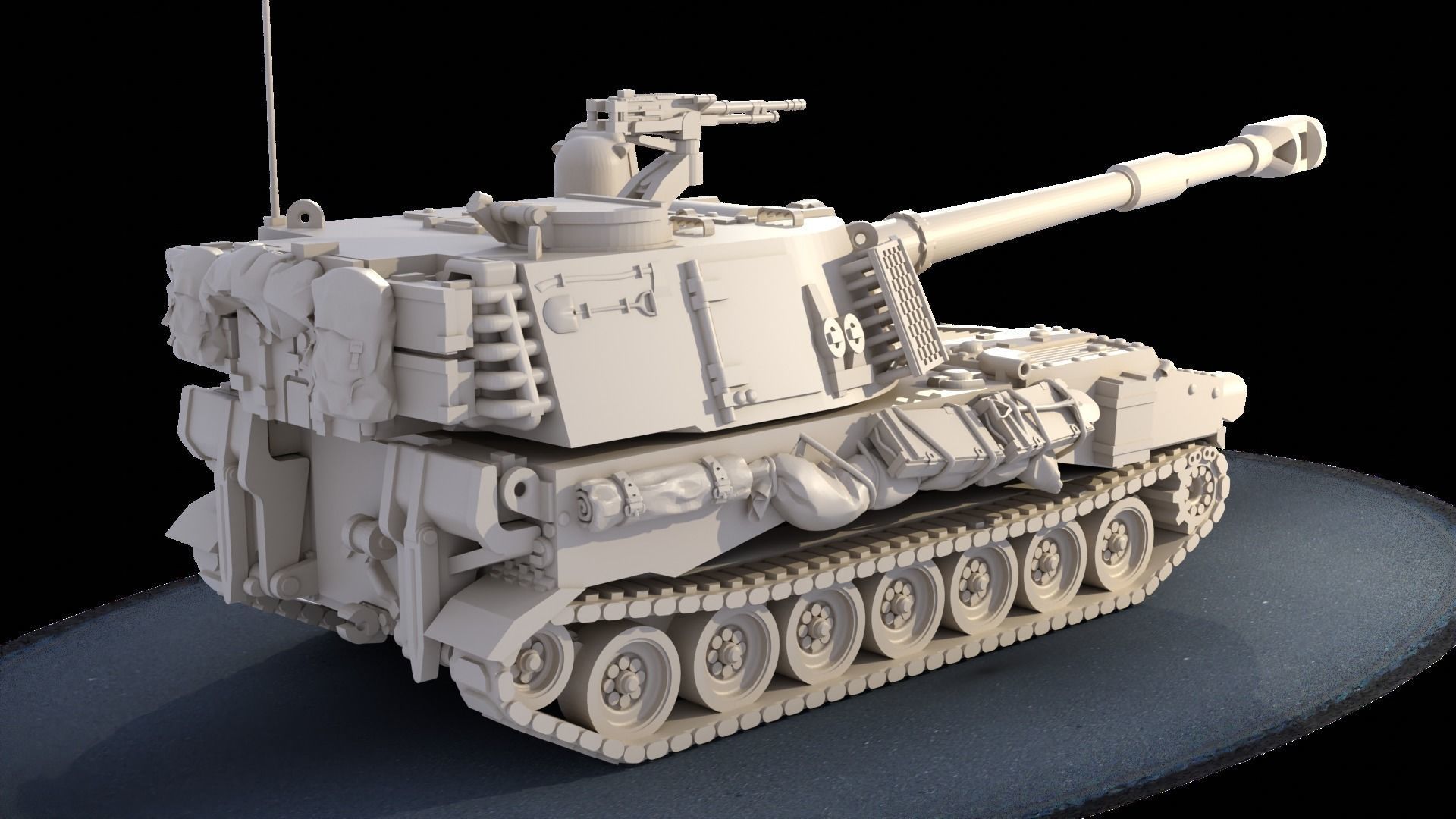 M109A2 free 3D model 3D printable | CGTrader