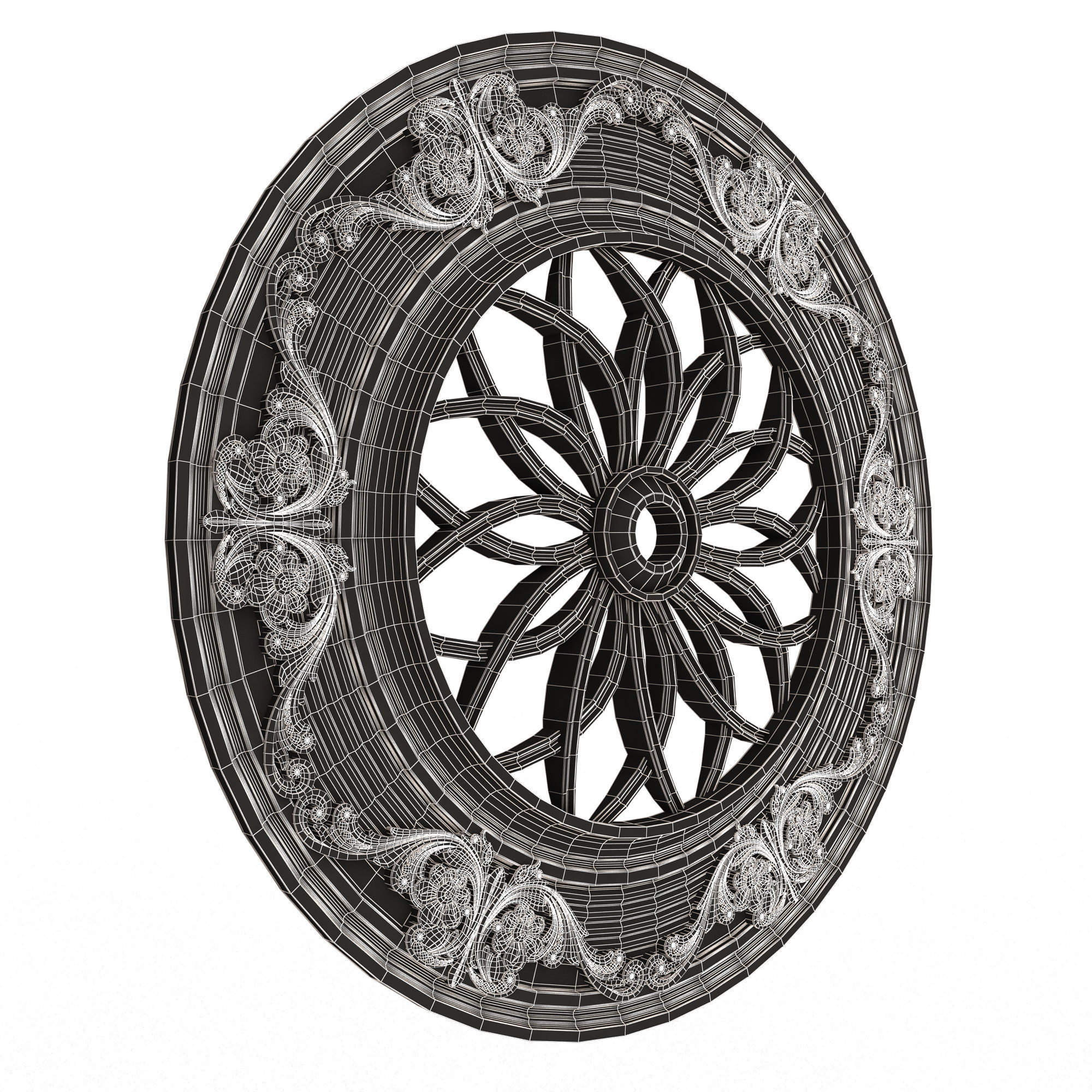 3D model Ceiling Rosette 02 VR / AR / low-poly | CGTrader