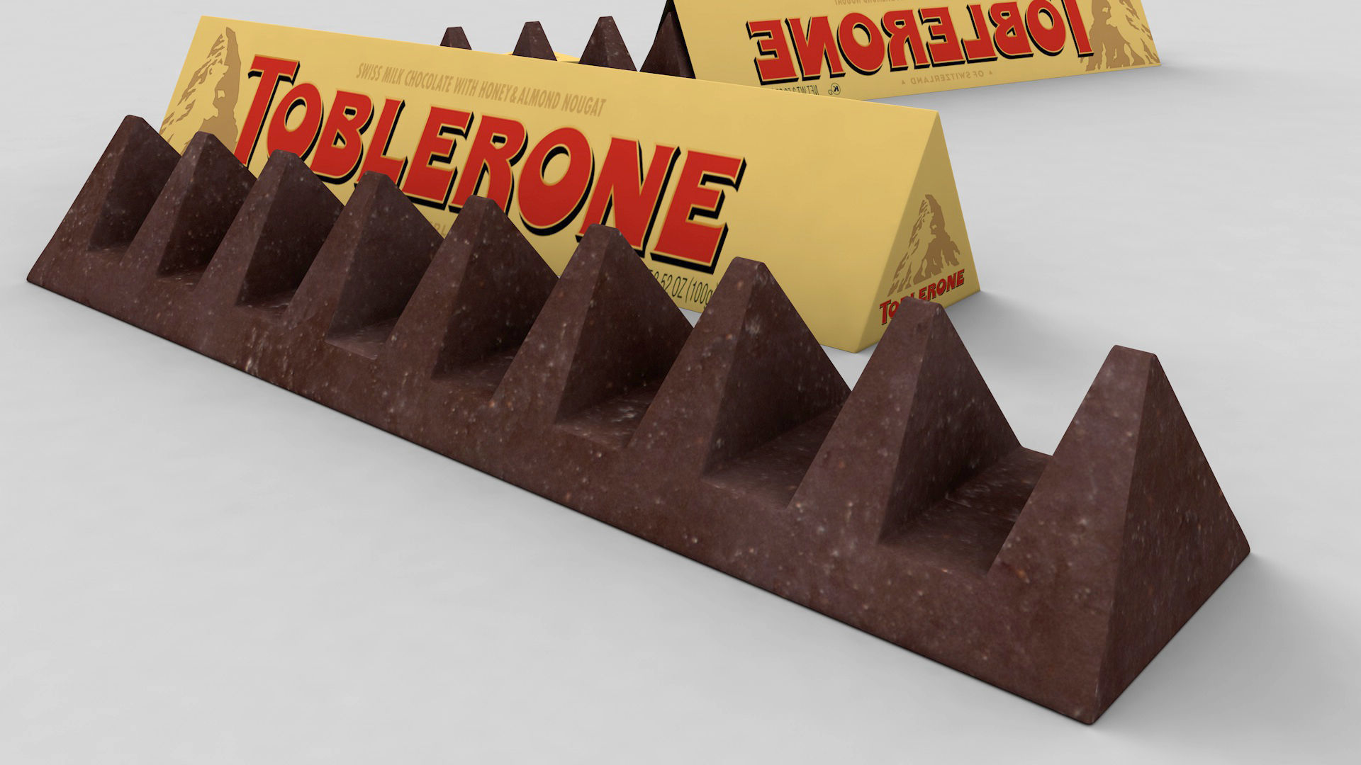Toblerone Milk Chocolate Bar 3D model | CGTrader