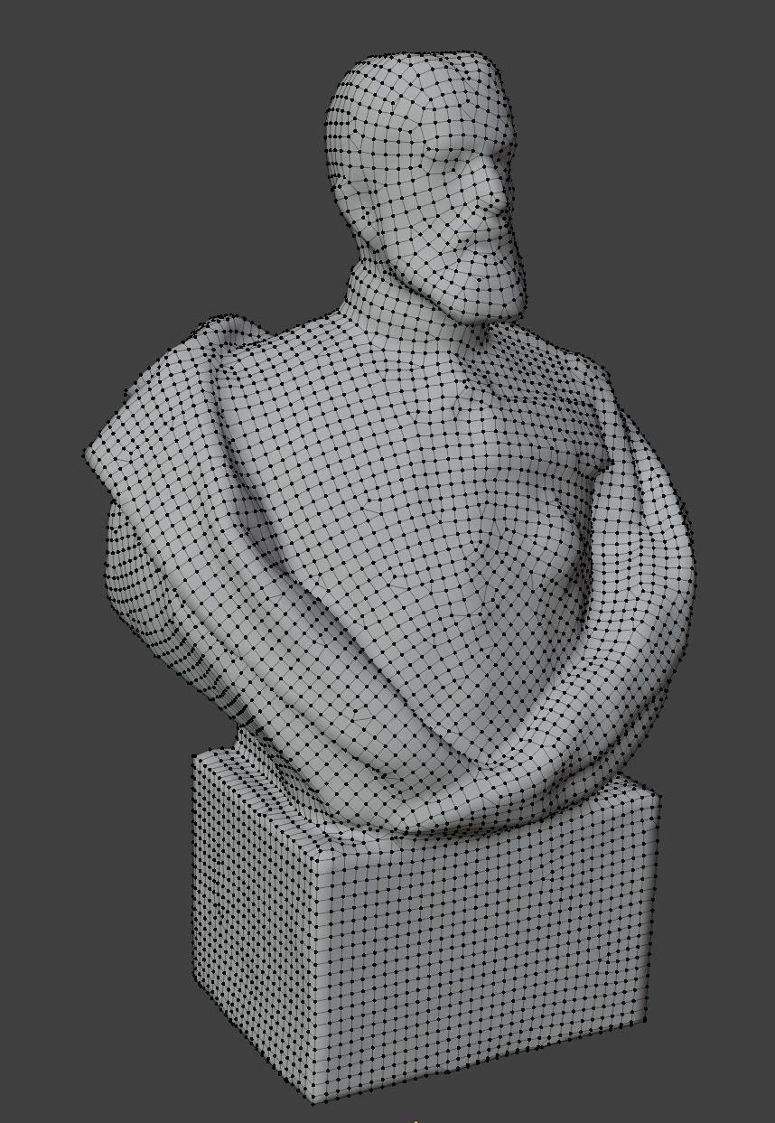 3D model Bronze statue bust VR / AR / low-poly | CGTrader