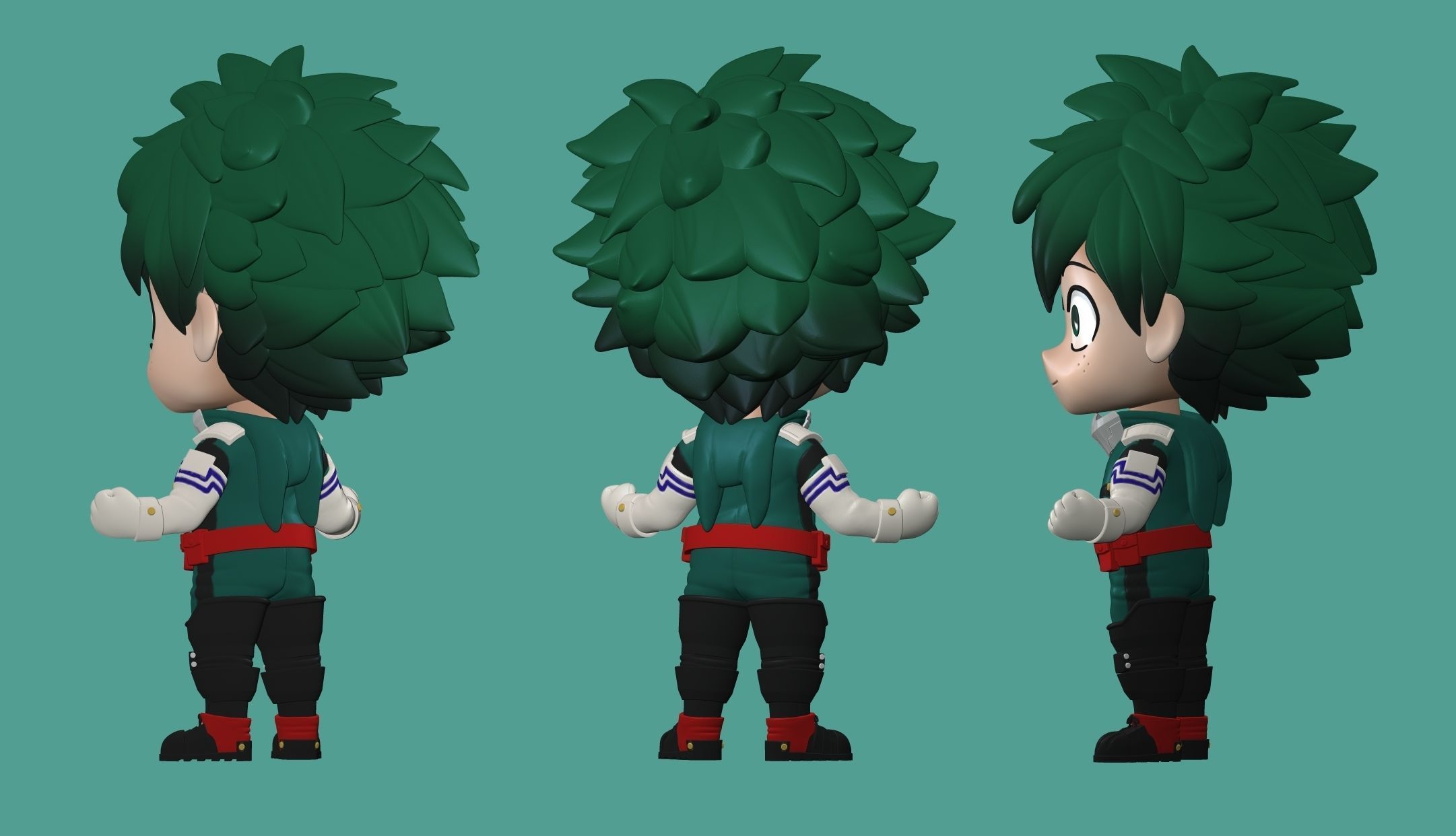 Deku Midoriya Boku no Hero 3D model 3D printable | CGTrader